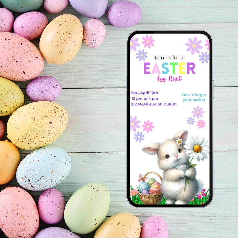 Easter Eggstravaganza Invite | Printable Spring Event Template ...