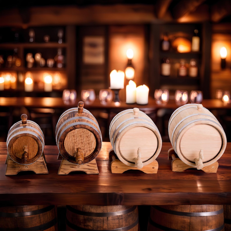 Personalized Oak Whiskey-bourbon Barrel 1-15L, Custom Wine-rum-brandy ...
