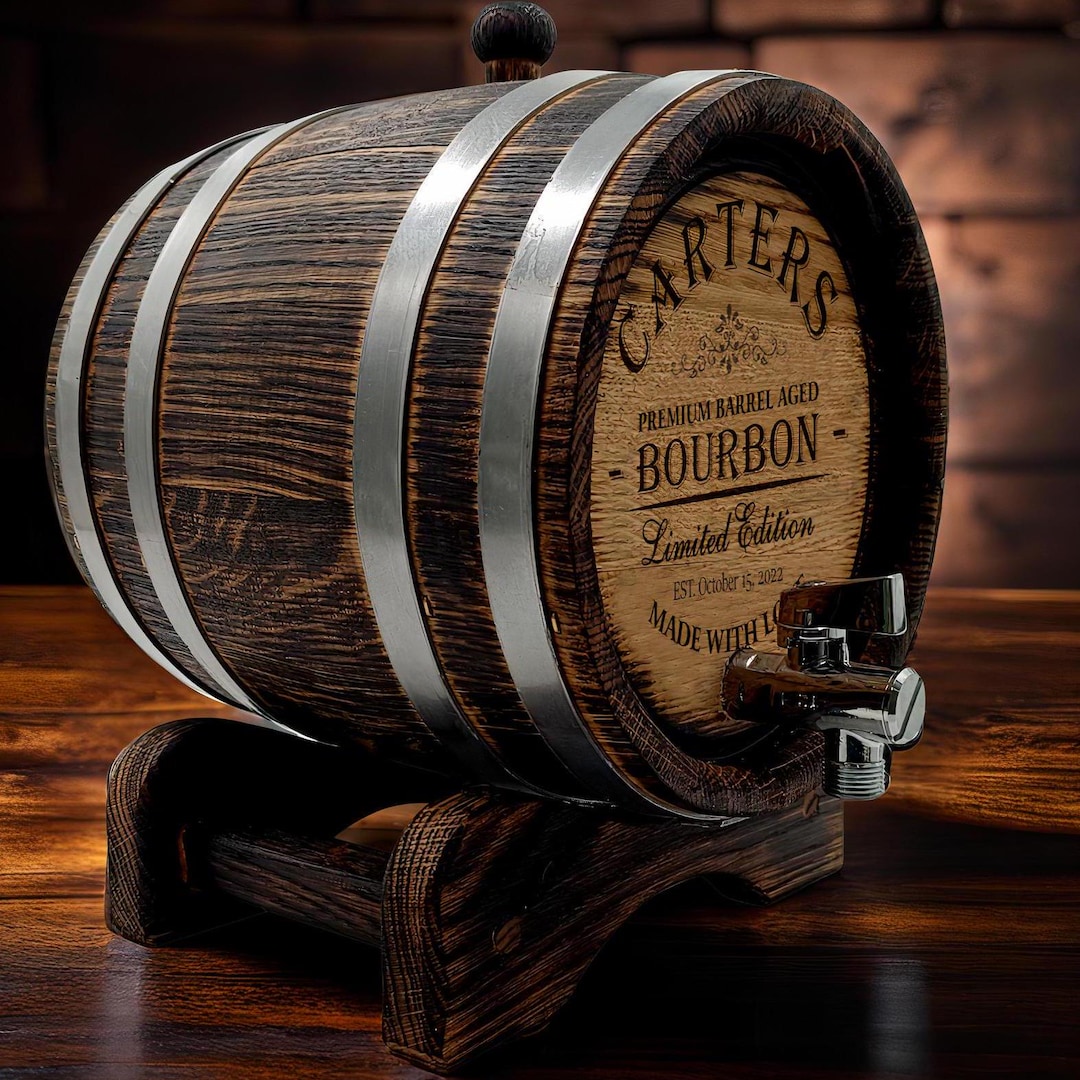 Personalized Bourbon Barrel 1-2-3-5-10-15L, Wooden Wine-rum-brandy ...