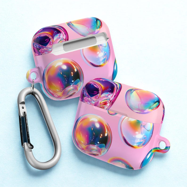 Y2K Pink Bubble Airpods Case | Aesthetic AirPod or Pro Cover | Cute ...