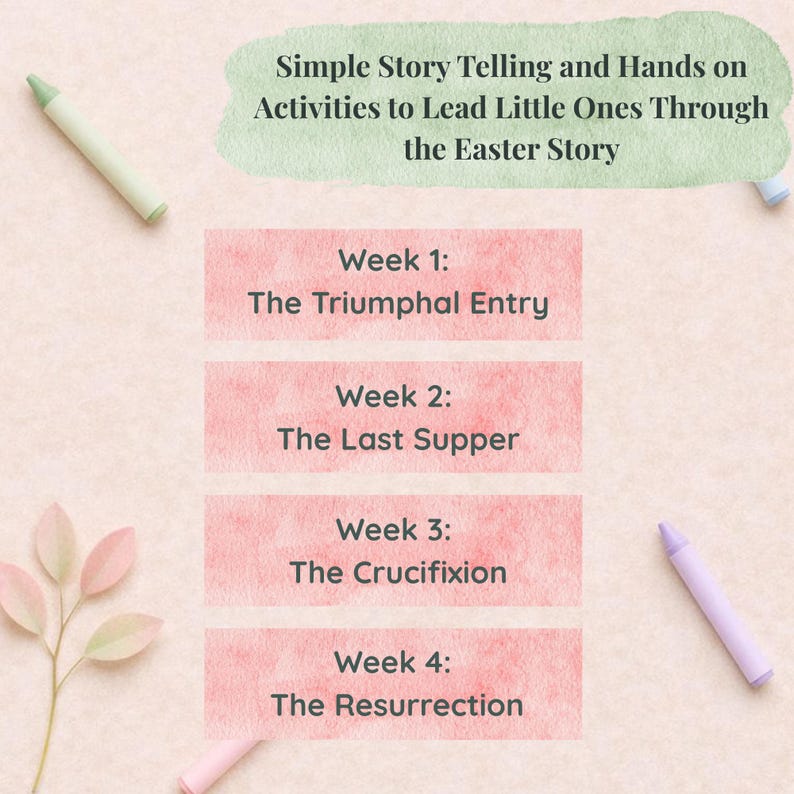 Easter Bible Lessons | Preschool Curriculum, Ages 2-5 (digital Download ...