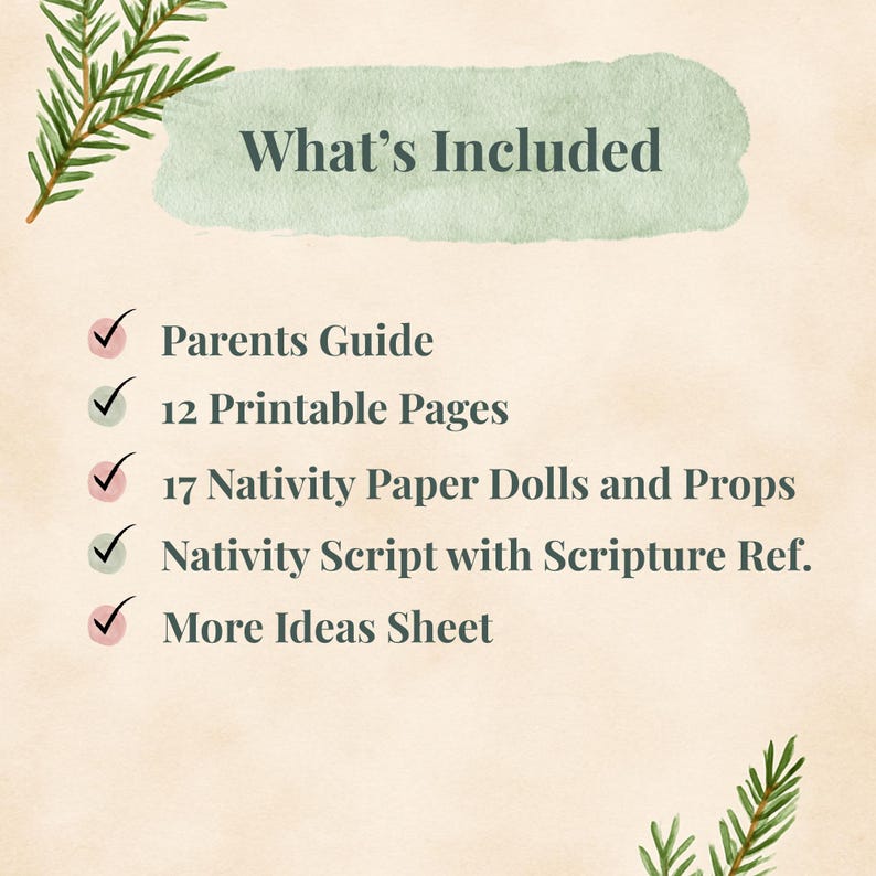 Printable Nativity Paper Dolls | Christmas Bible Story Set | Advent ...