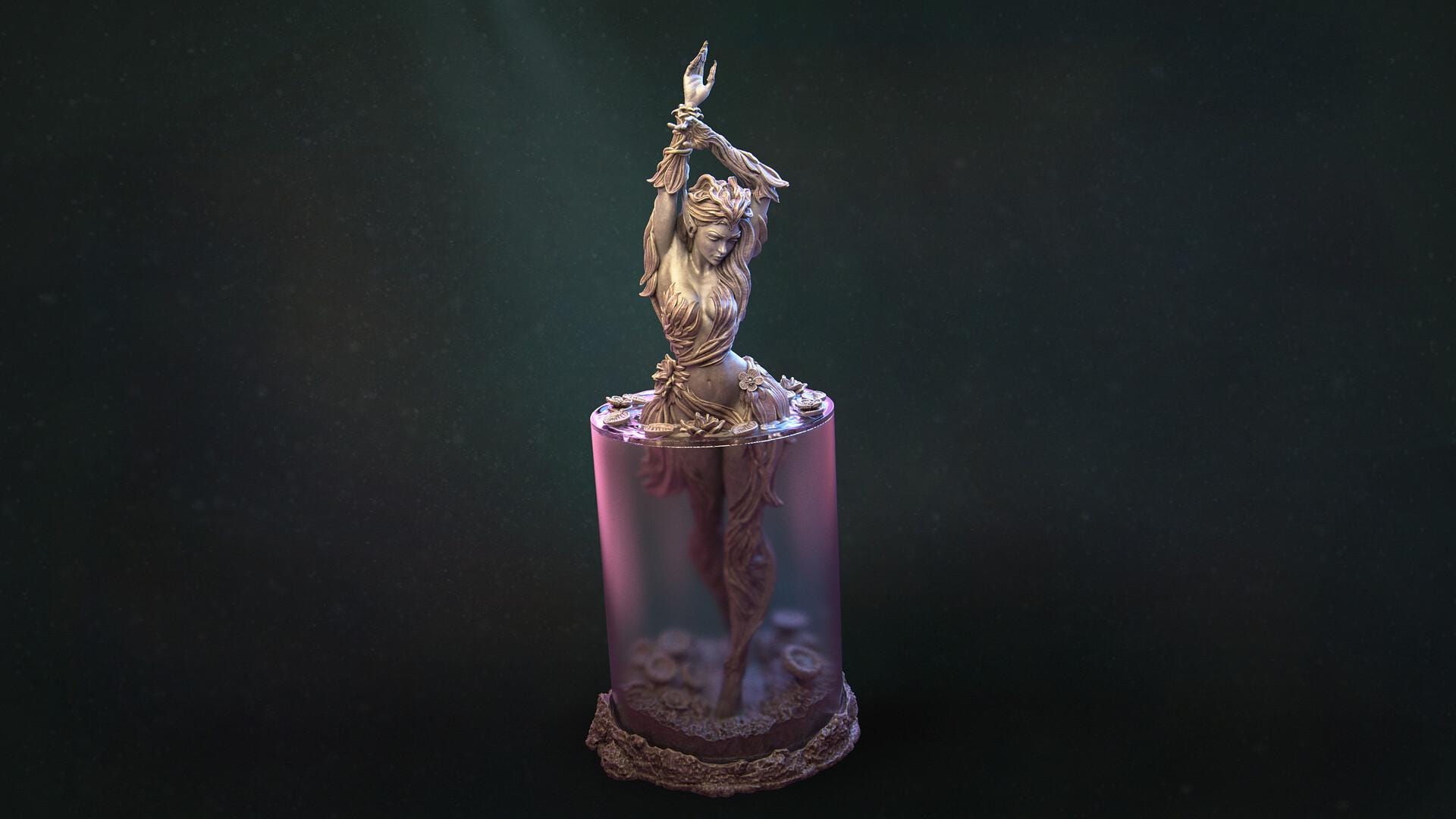 3d Printer Files,stl for Print,3d Model,3d Woman Model,3d Forest Girl ...