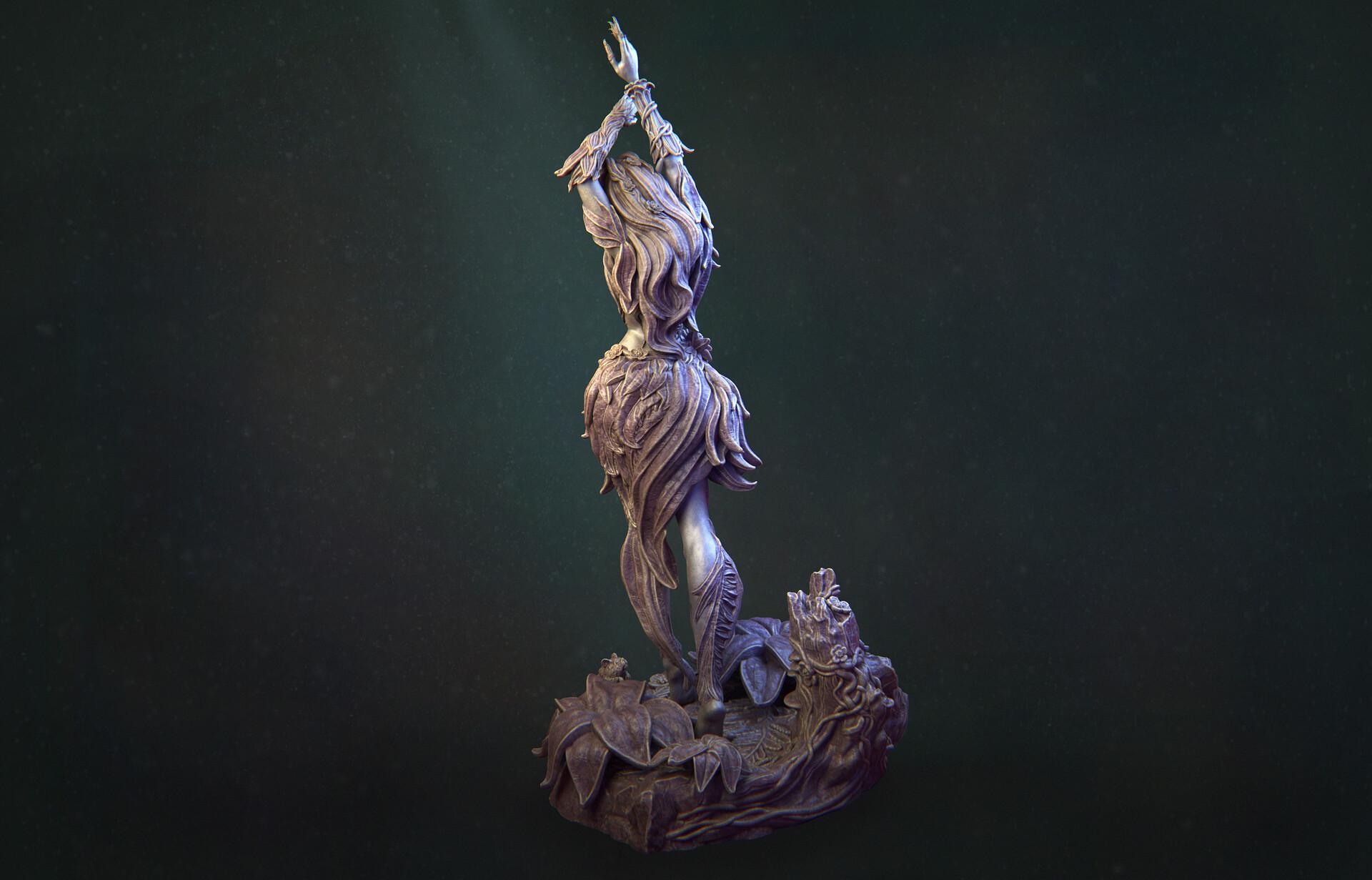 3d Printer Files,stl for Print,3d Model,3d Woman Model,3d Forest Girl ...