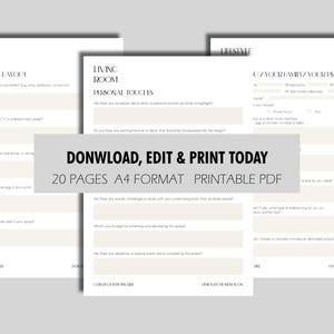 Interior Design Client Questionnaire Customizable Canva Template ...