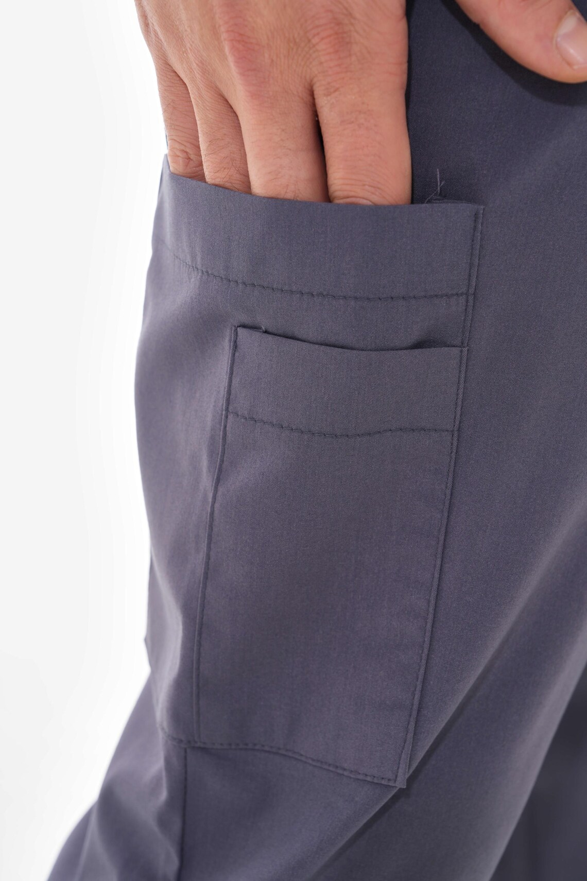 Lycra Smoked Judge Collar Snap Detail Men's Surgical Suit Scrubs - Etsy