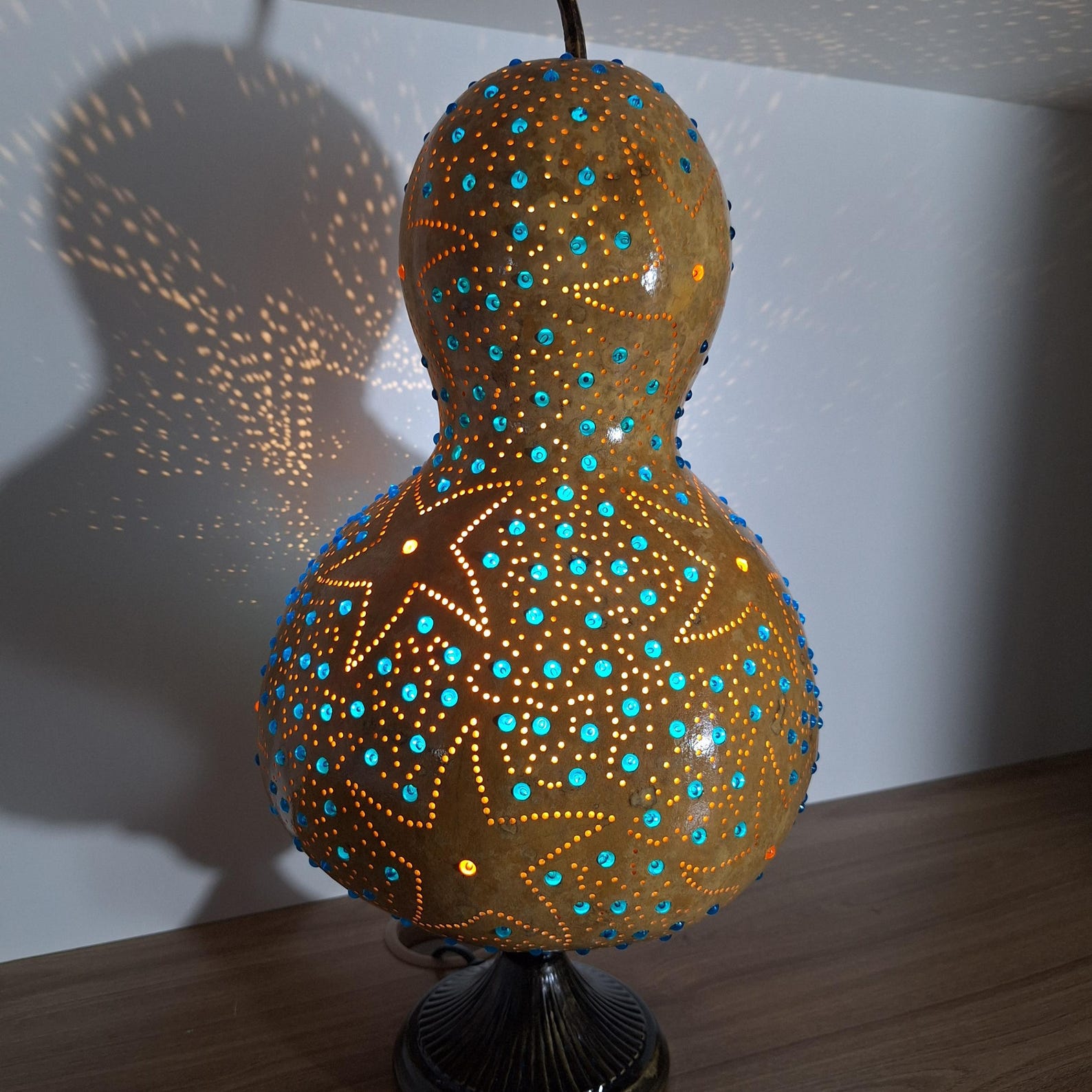 Gourd Lamp Above the Stars Lamp Lamp Shade Lamp Special Design Handmade ...