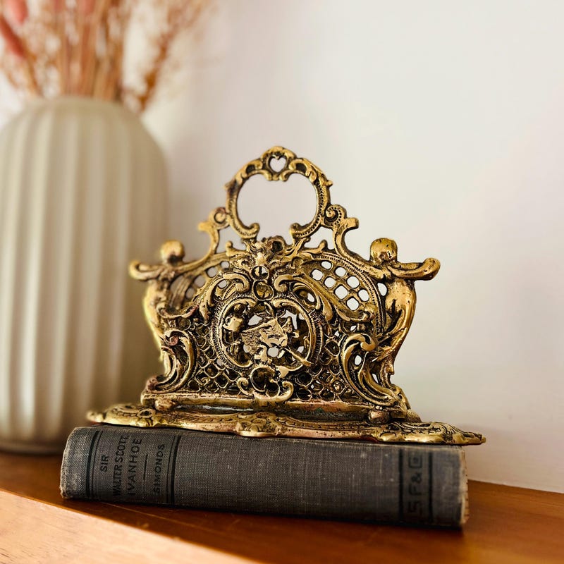 Brass Letter Holder - Etsy