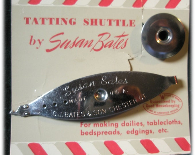 Vintage Susan Bates Lace Making Tatting Shuttle Bobbin and Extras New ...