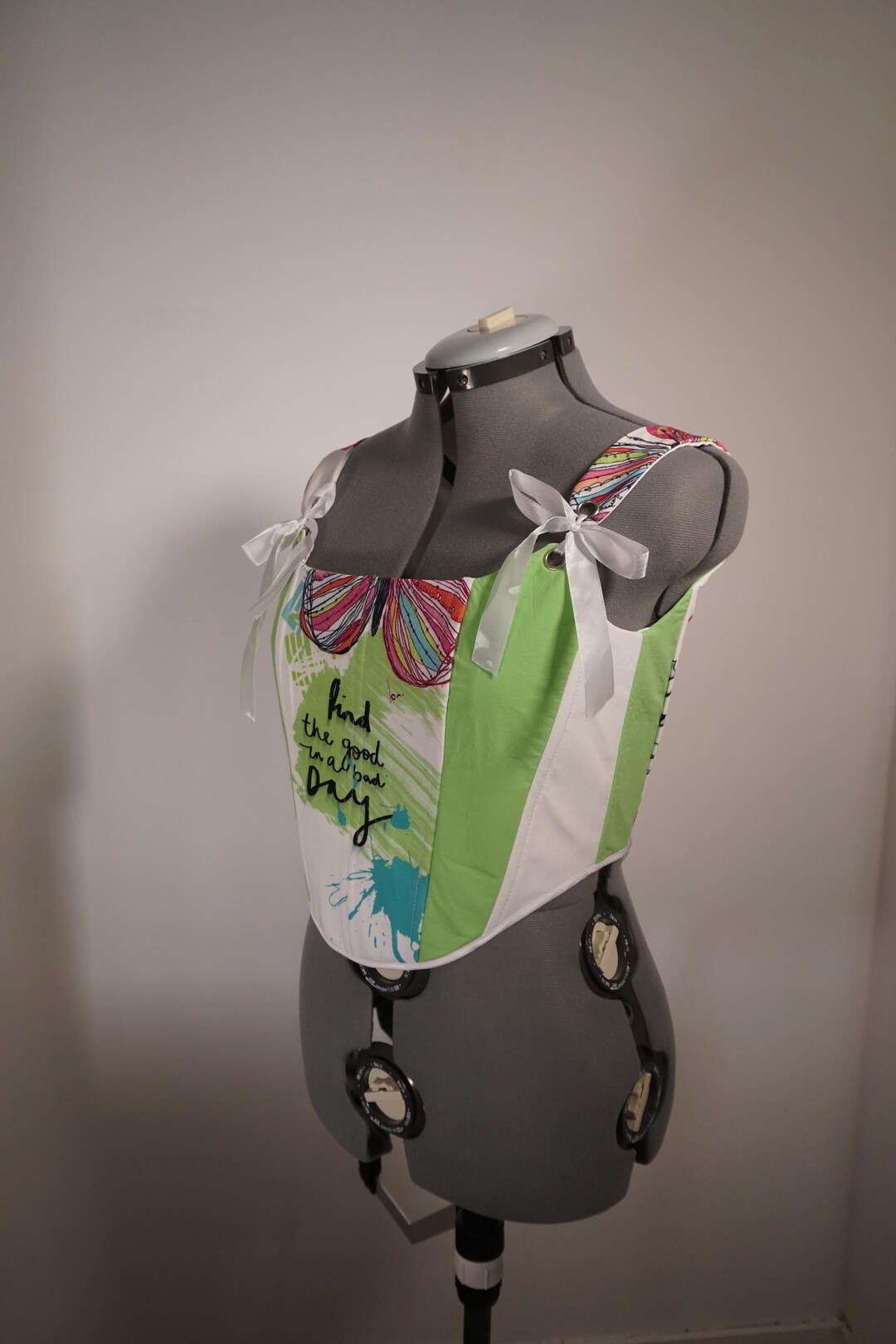 Reversible Upcycled Corset “inner Spring” – One of a Kind Handmade ...