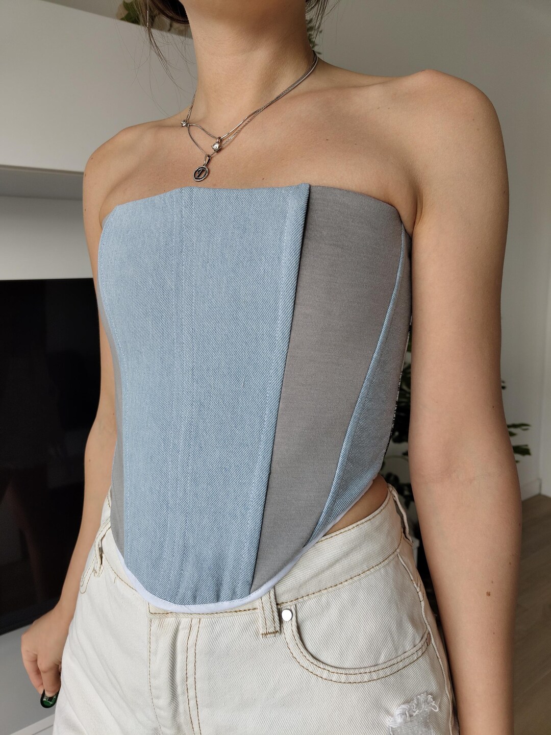Upcycled corset - Etsy España