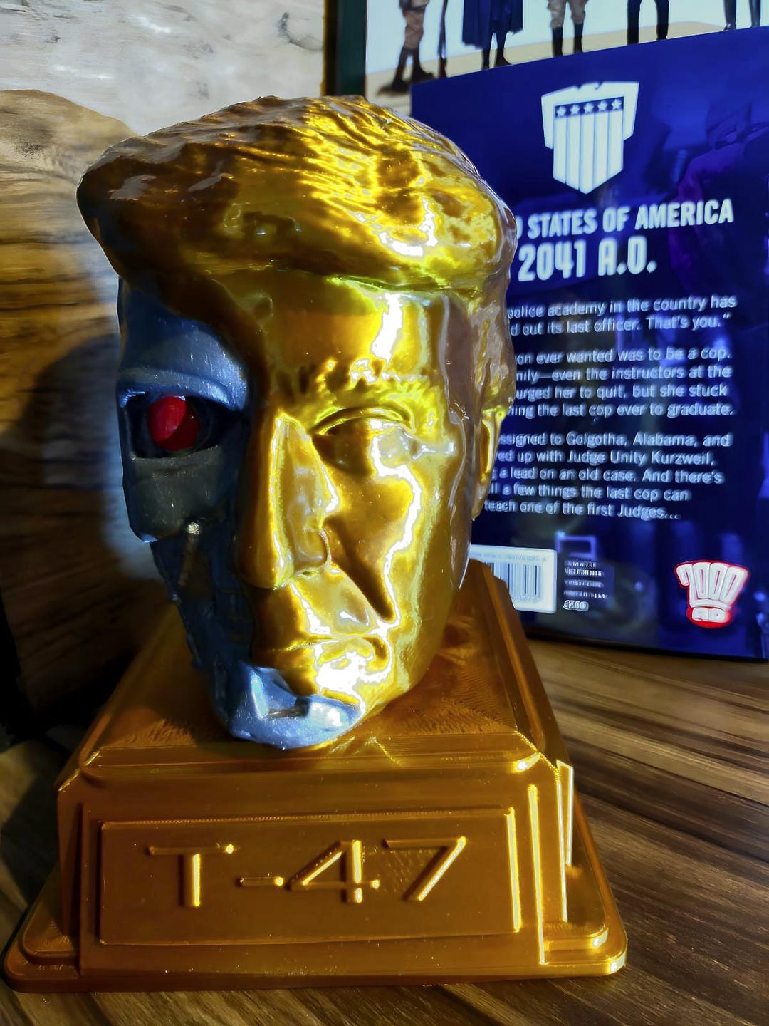 Donald Trump Terminator Bust – T-47 Cyborg Sculpture – Pop Culture Art ...