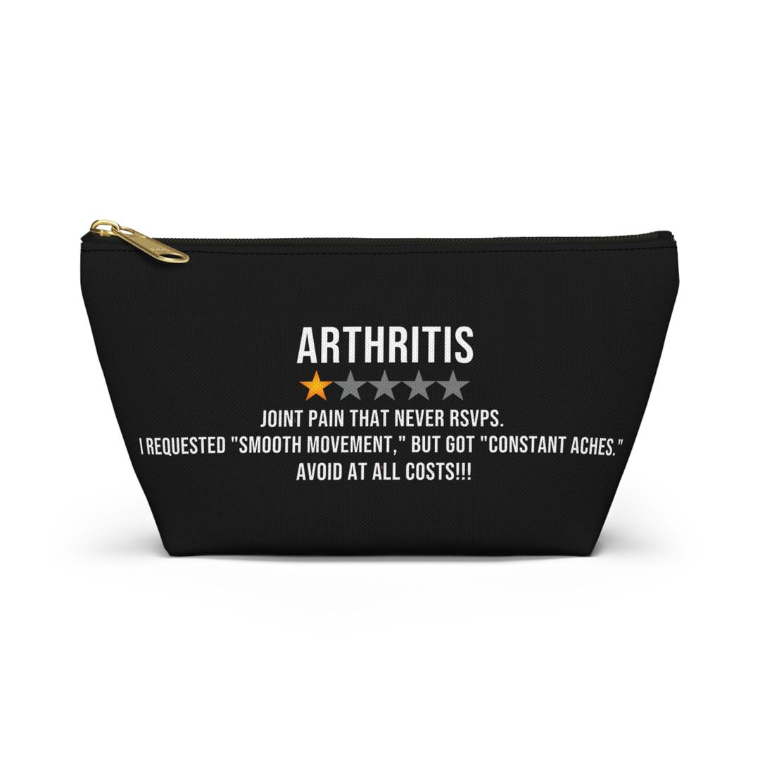 Arthritis Humor Pouch, Funny Arthritis Bag, Joint Pain Relief Organizer ...