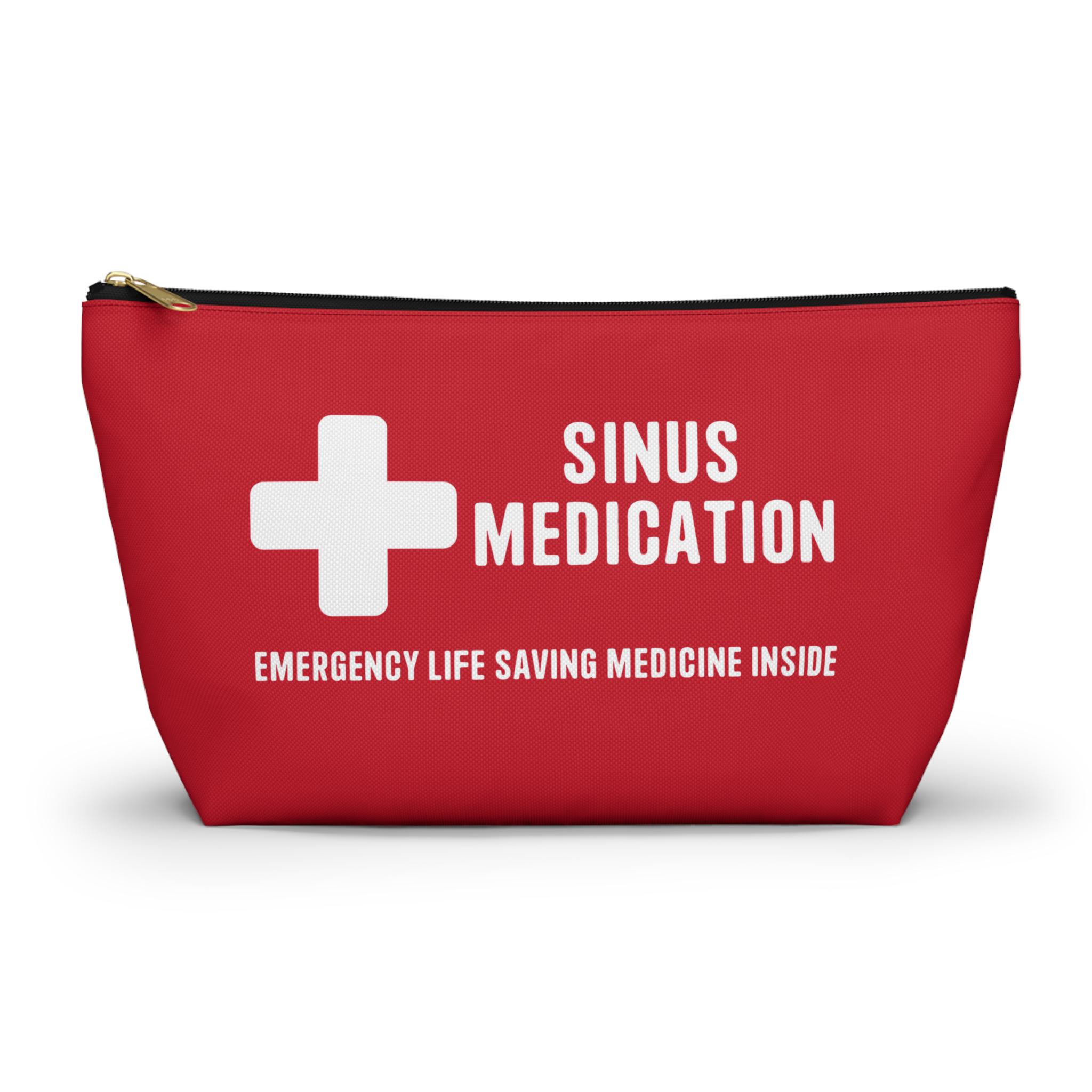Sinus Relief Kit Bag, Sinus Medication Pouch, Nasal Care Organizer ...