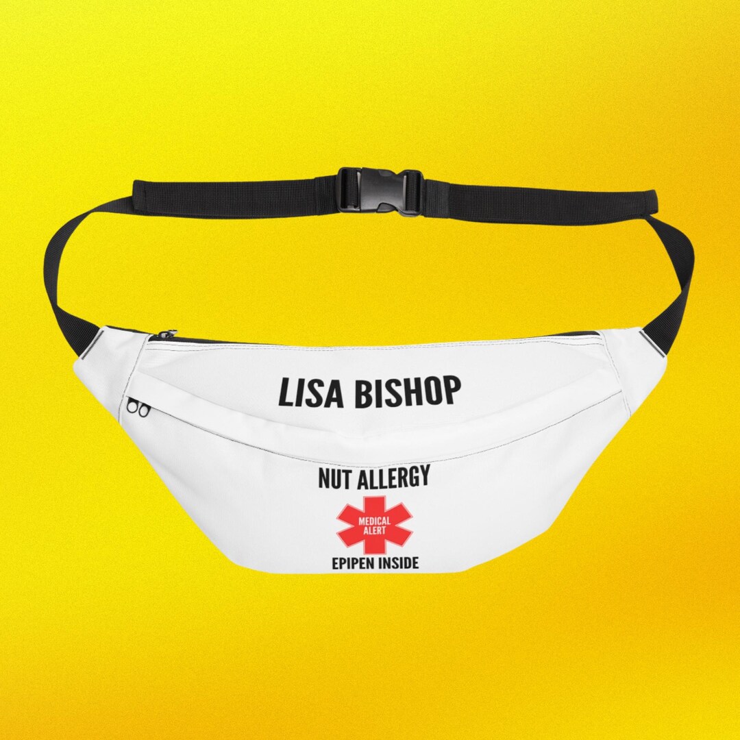 Custom Anaphylaxis Fanny Pack, Personalized Epipen Emergency Bag ...