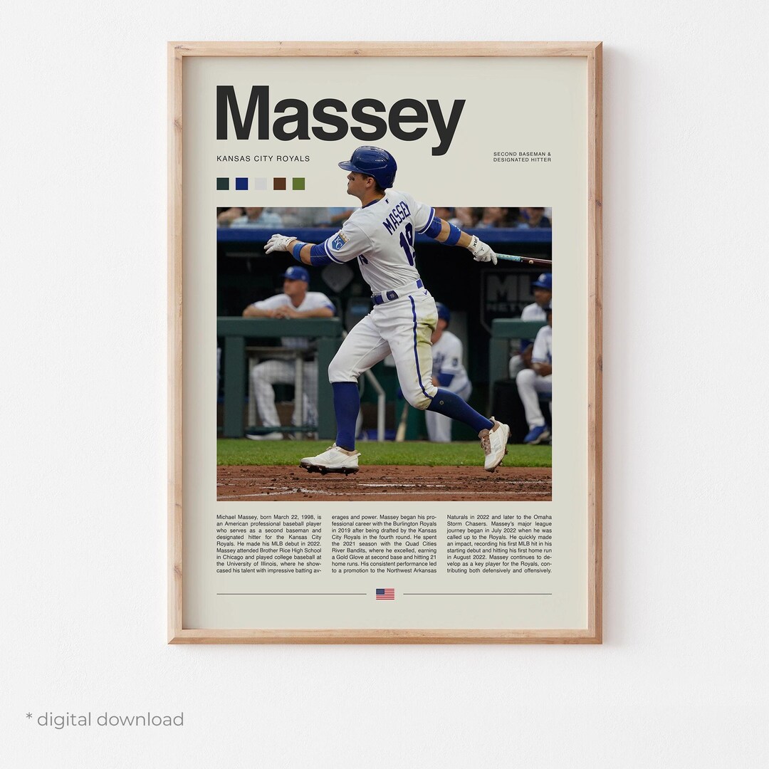 Michael Massey Poster – Baseball Wall Art Digital Download, High ...