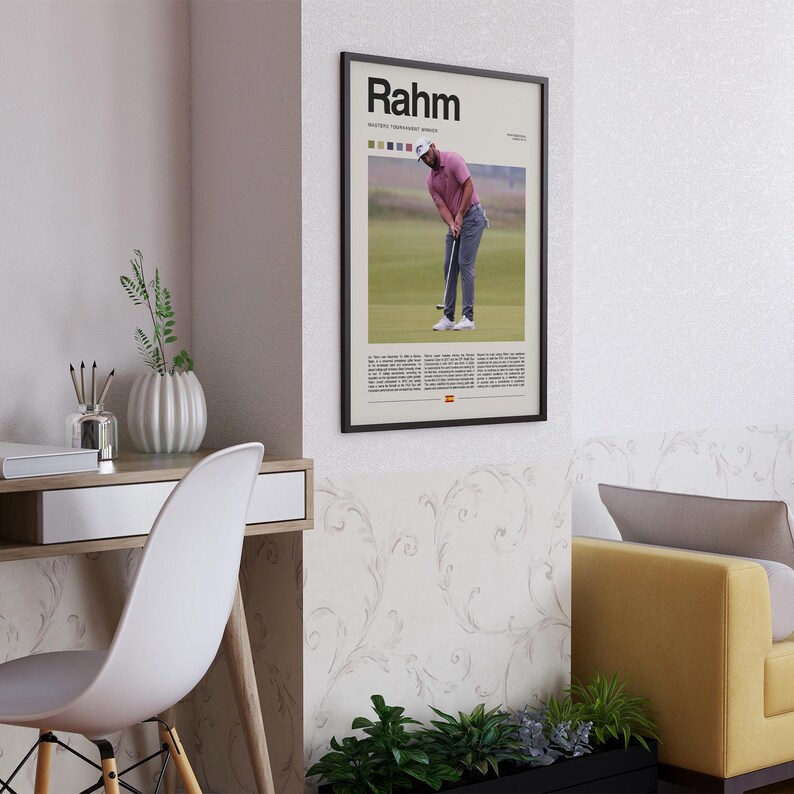 Jon Rahm Golf Poster – Golf Art Print for Rahm Fans, Digital Download ...