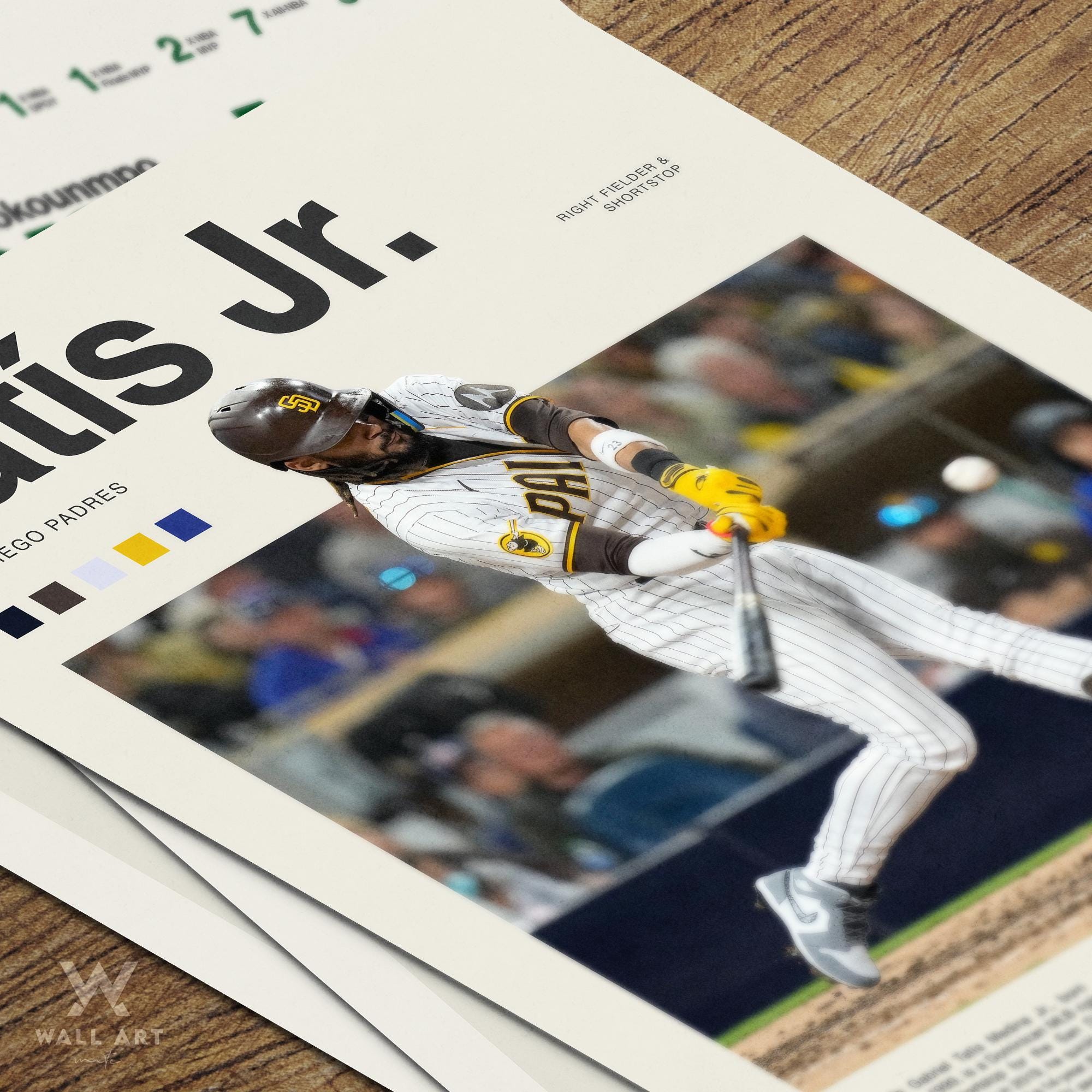 Fernando Tatís Jr Poster – Baseball Poster Art, MLB Poster, Tatis Jr ...