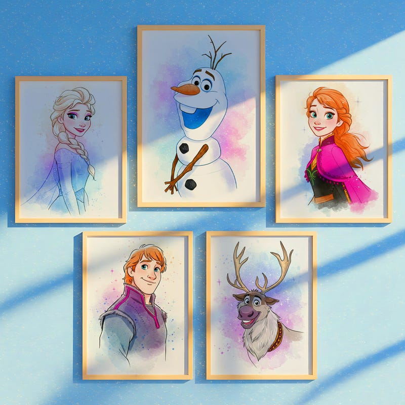 Frozen Watercolor - Etsy