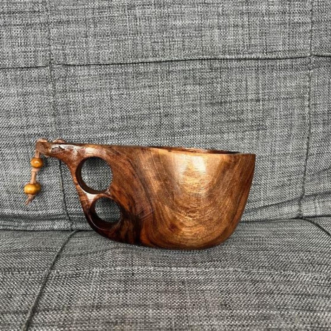Personalized Large Boat Model Kuksa Mug Handcrafted Walnut Wood, Custom ...