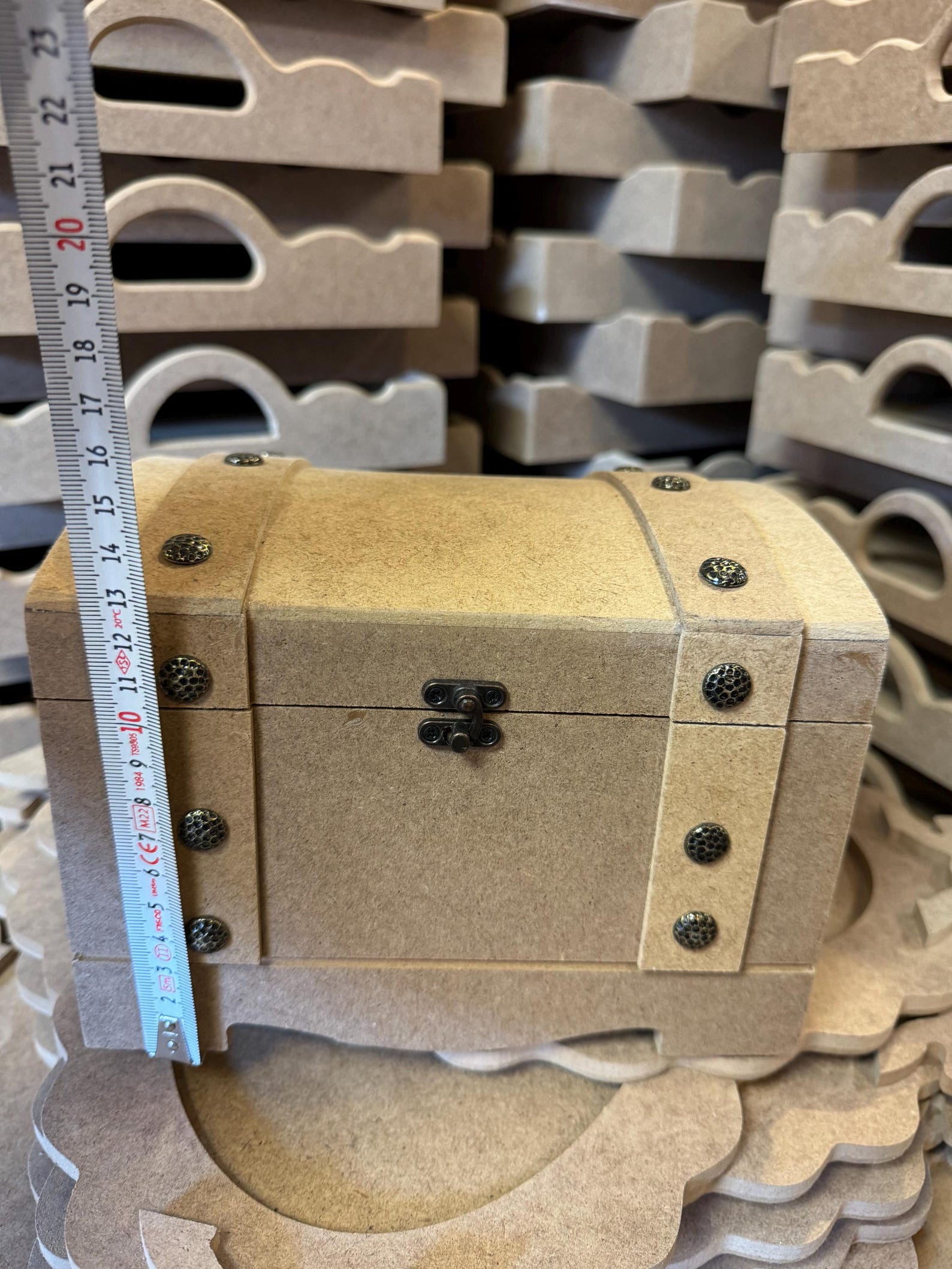 Natural Wooden Storage Chest DIY Customizable Raw Wood Box Perfect for ...