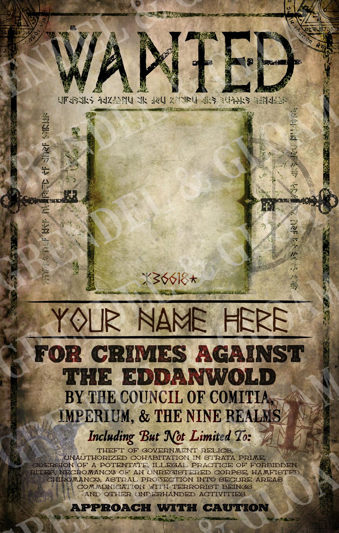 Wizard Wanted Poster - Etsy