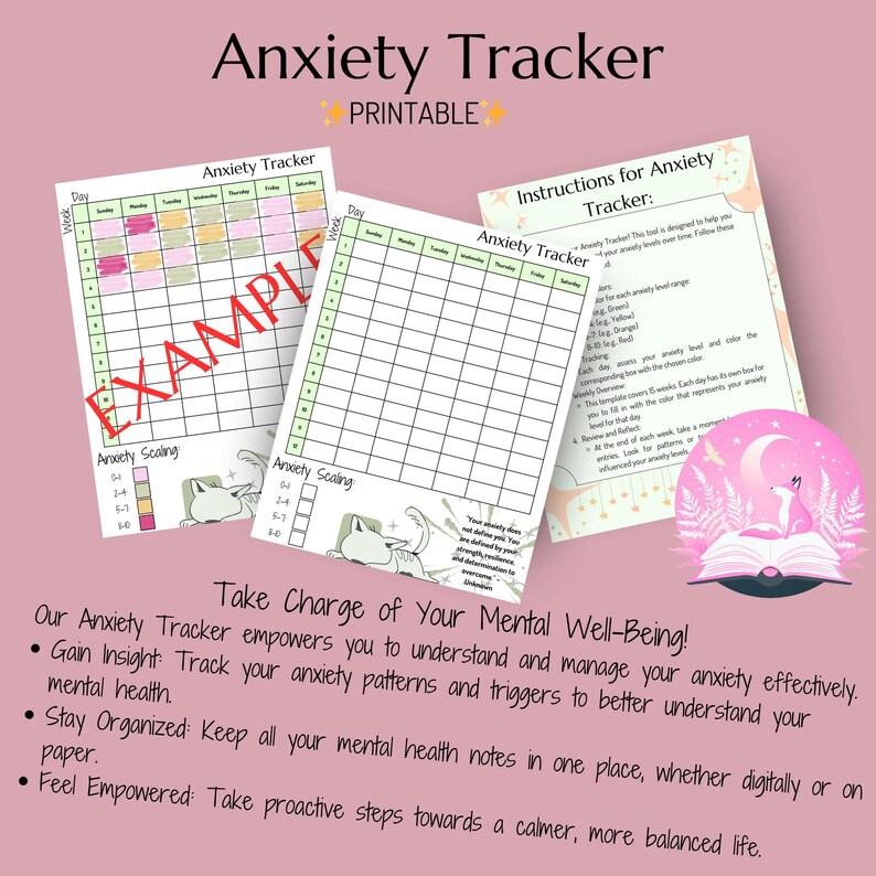 Anxiety Tracker (PRINTABLE) - Etsy
