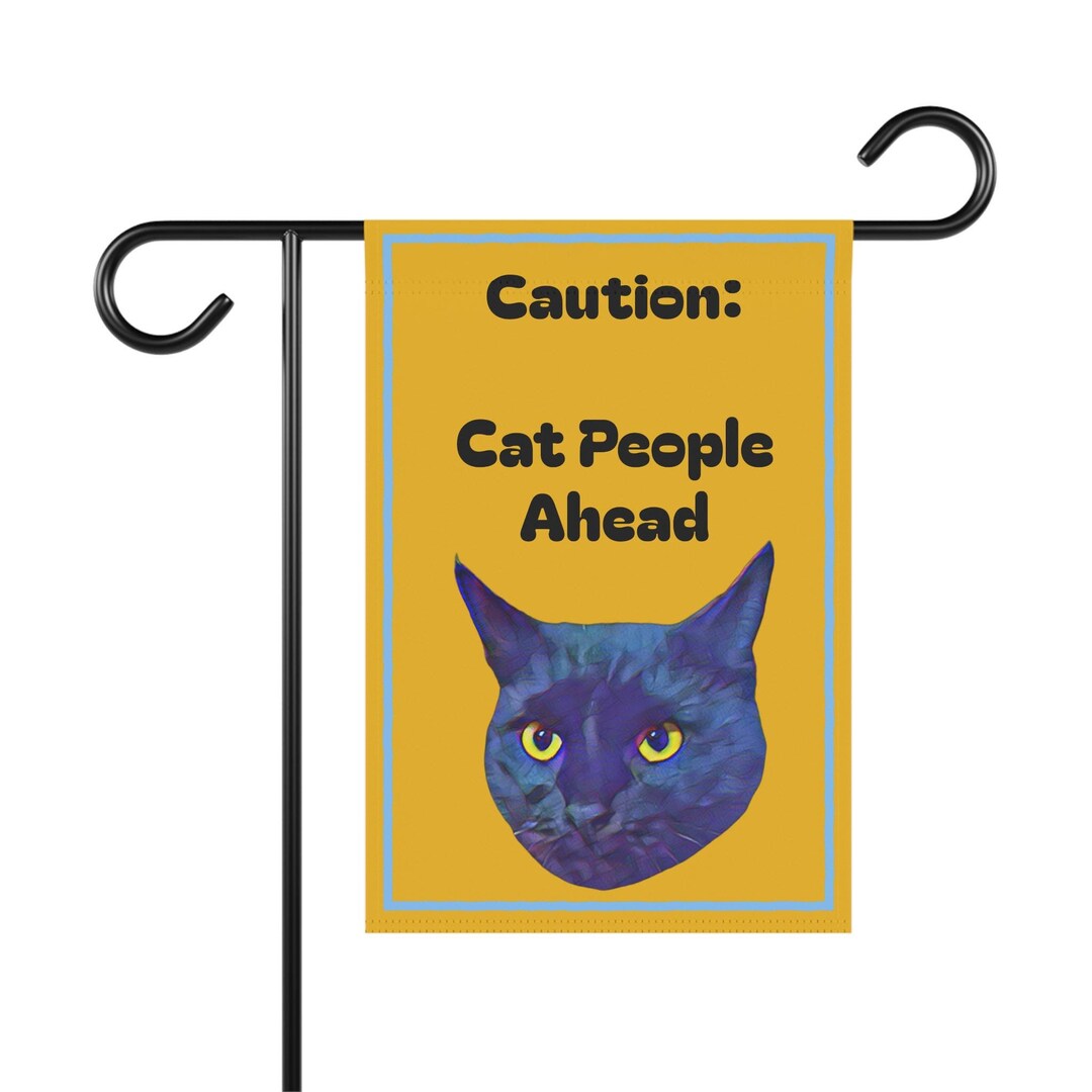 Cat People Caution Flag - Etsy