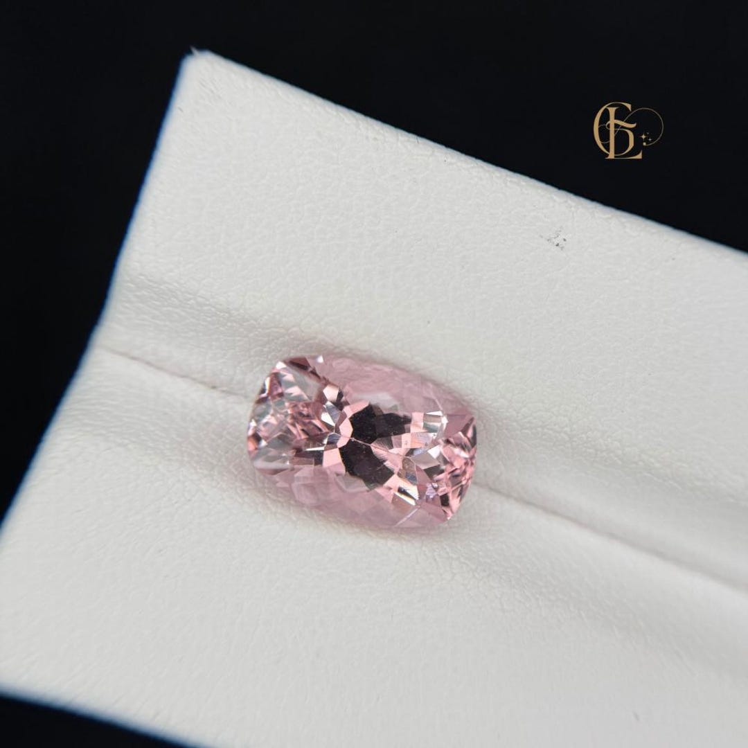 3.44 CT Flawless African Vivid Pink Natural Morganite, AAA Morganite ...
