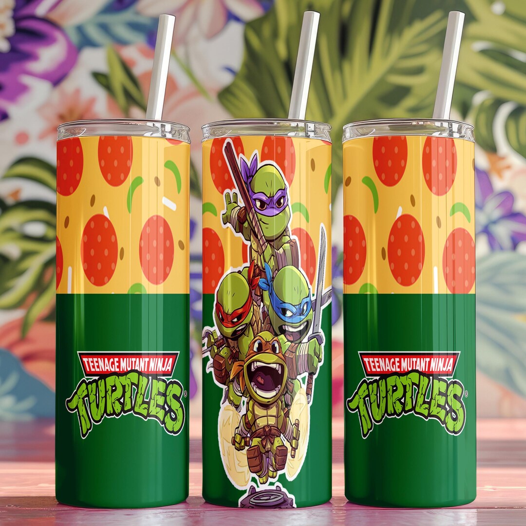 Ninja Turtles Tumbler Wrap, 20oz Skinny Tumbler Wrap, 20oz Ninja ...