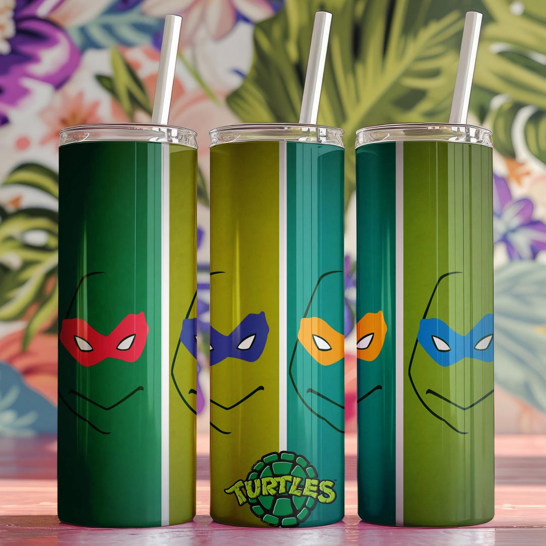 Ninja Turtles Tumbler Wrap, 20oz Skinny Tumbler Wrap, 20oz Ninja ...