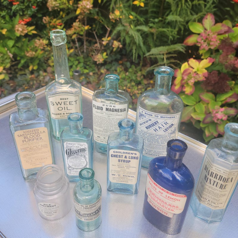 Vintage Bottles Lots - Etsy UK