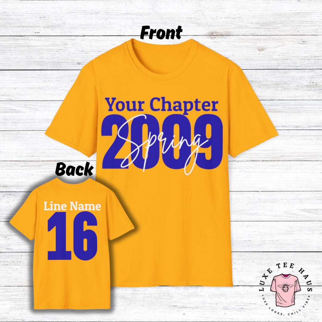 Personalized Sgrho Inspired Chapter + Crossing Year + Line Name Short ...