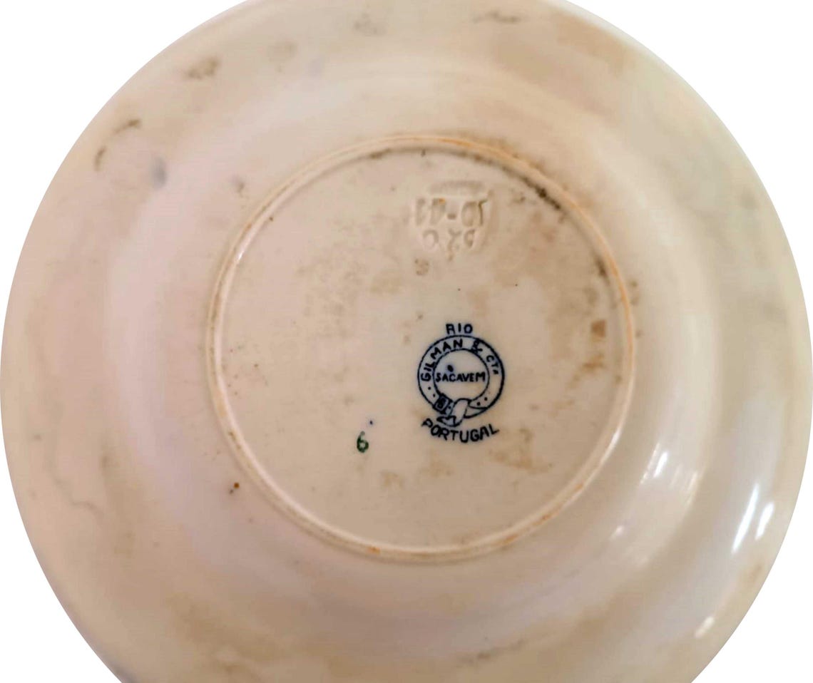 Rio Plate by Sacavém - 19th Century Blue Porcelain - Etsy