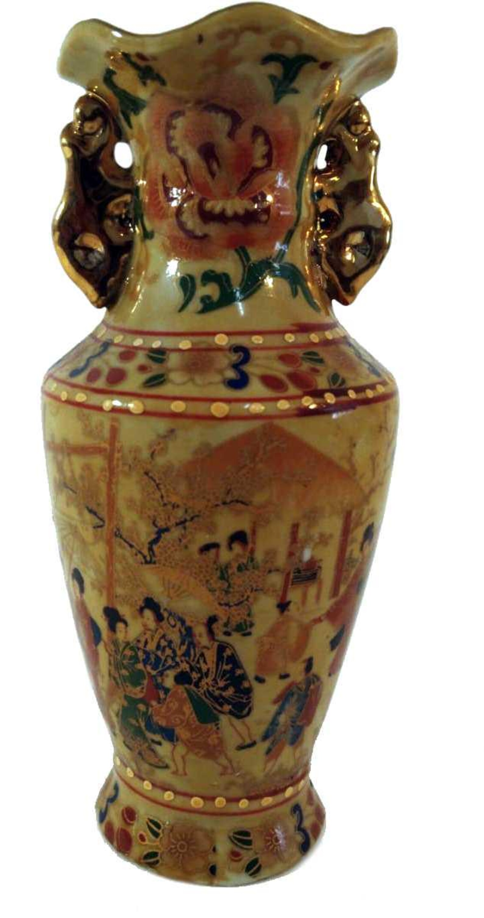 18th-century Small Chinese Vase With Gold Accents and Scene Motif - Etsy