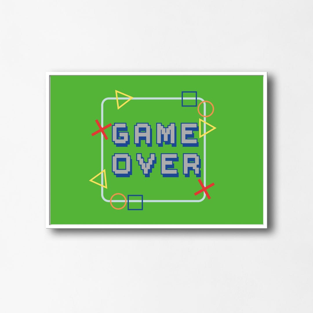 Gaming Art Print Gaming Art Gallery Wall Art Young Boy Wall Art Room ...
