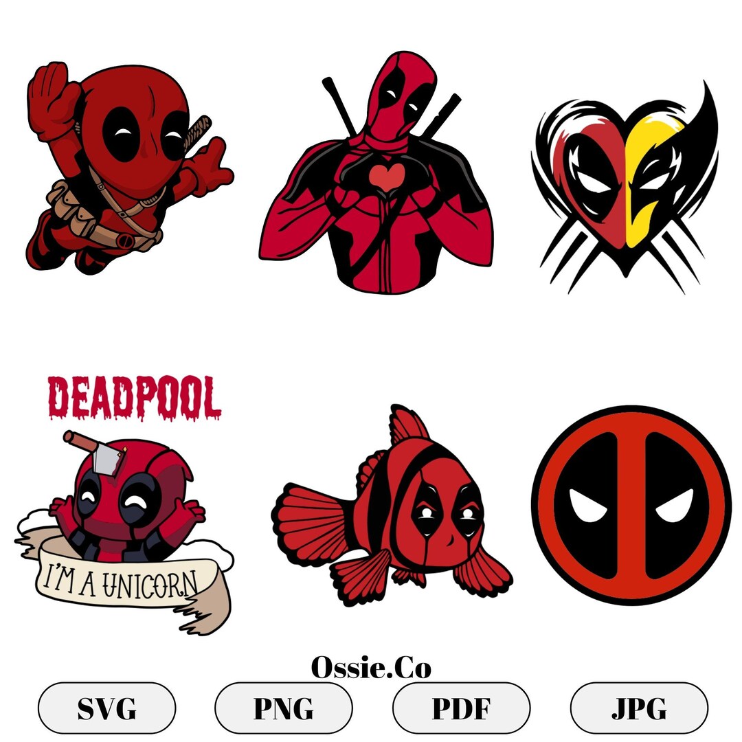 Deadpool SVG, Deadpool Svg Bundle, Digital Download, Png,jpg, Pdf ...