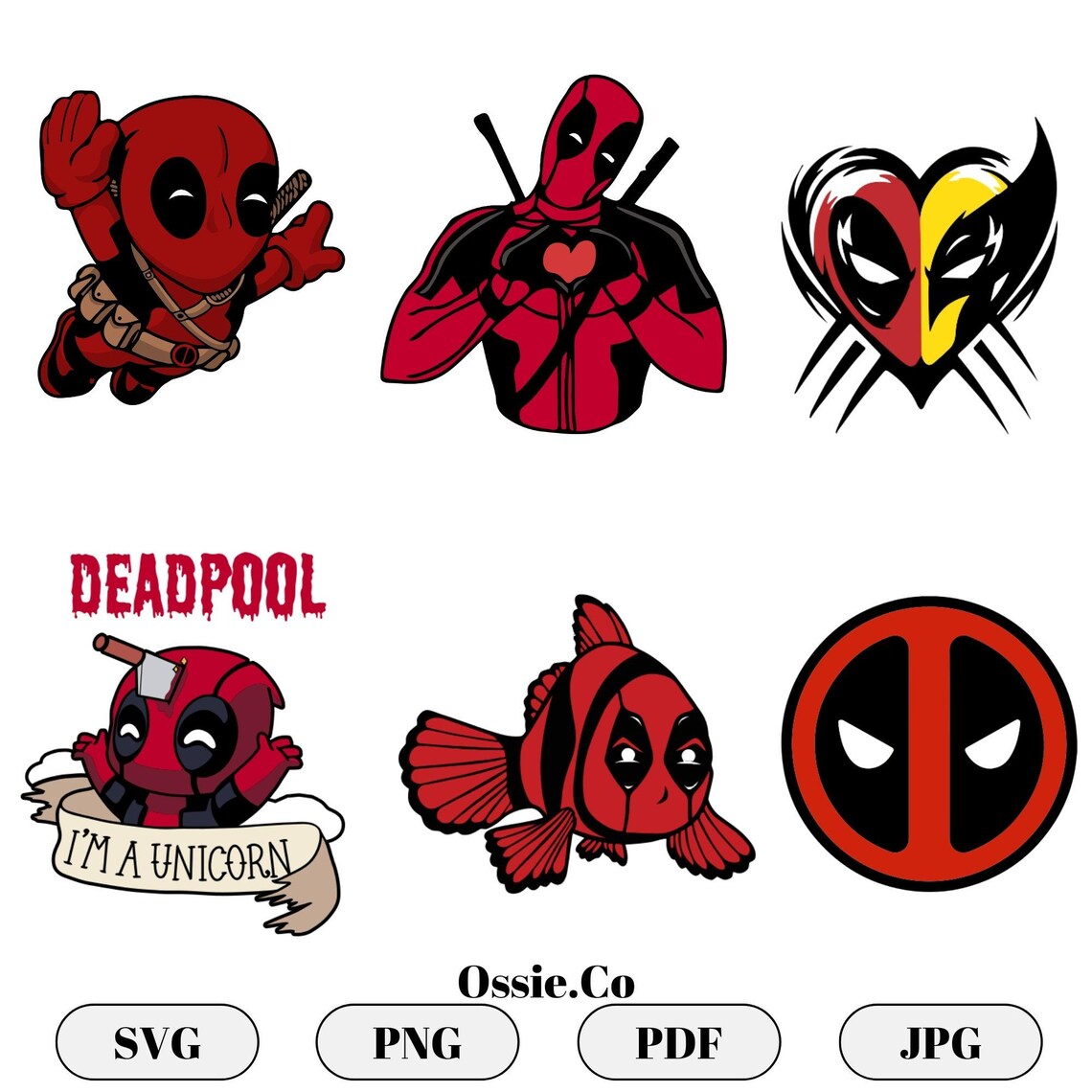 Deadpool SVG, Deadpool Svg Bundle, Digital Download, Png,jpg, Pdf ...