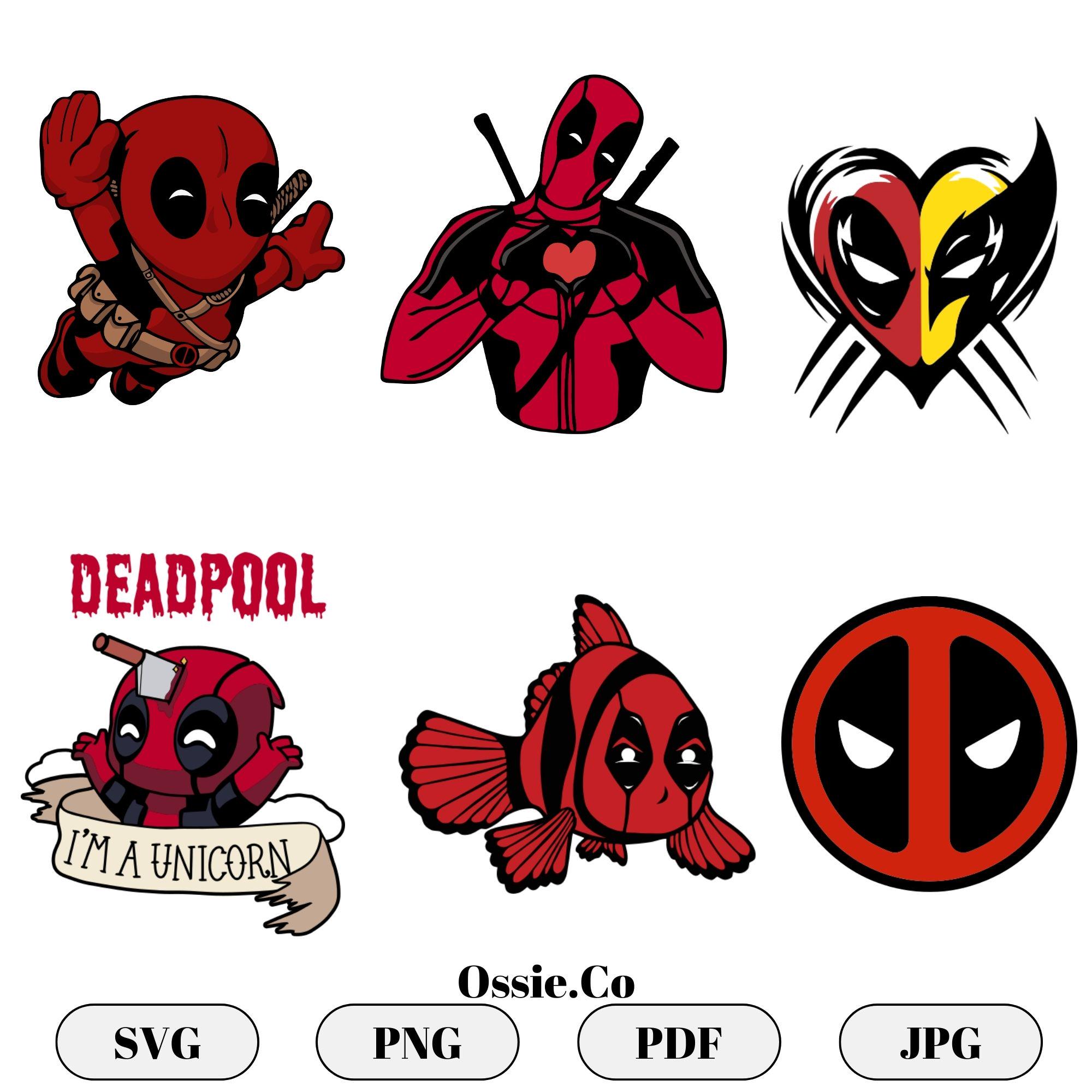 Deadpool SVG, Deadpool Svg Bundle, Digital Download, Png,jpg, Pdf ...