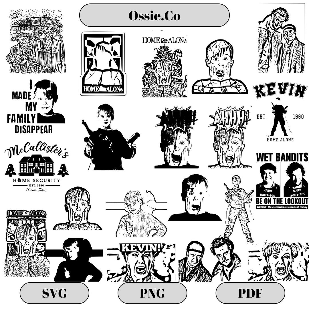 21 Home Alone SVG, Home Alone Svg Bundle, Kevin Png, Digital Download ...