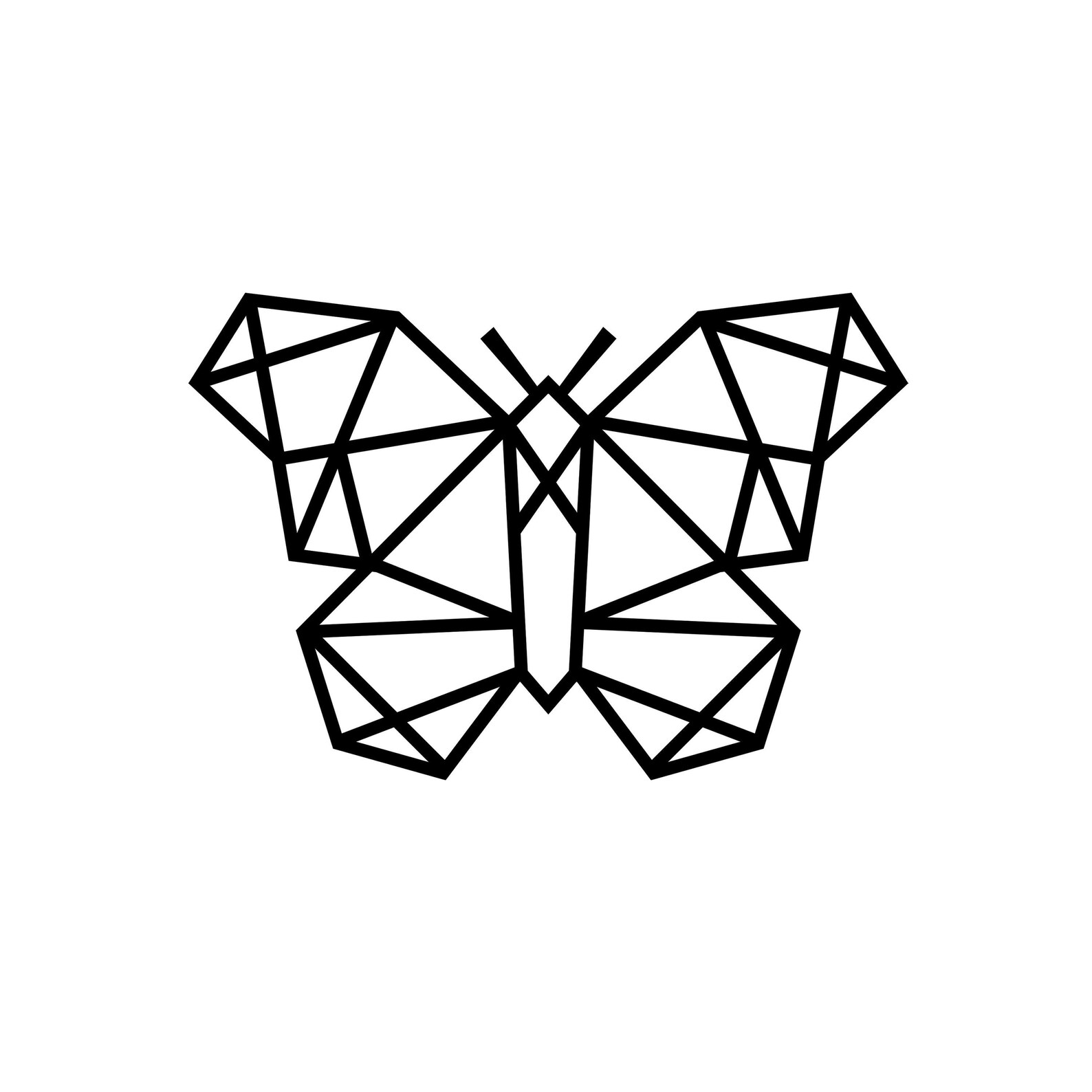 Cubic Butterfly Template PSD File - Etsy