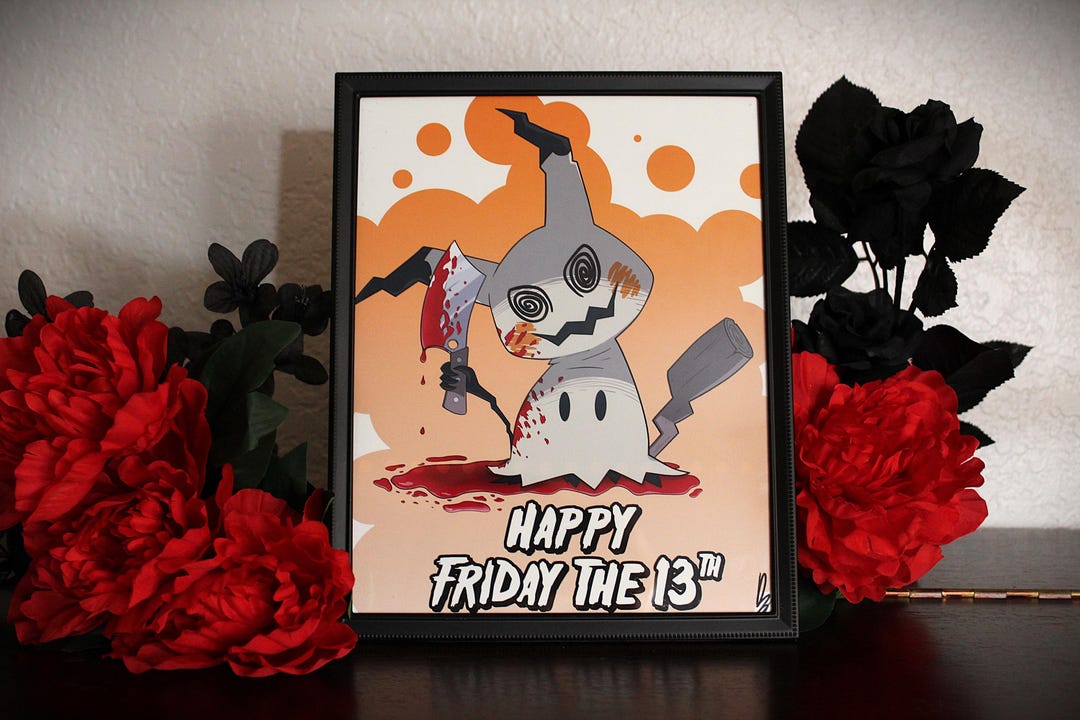 Homemade Art Print, Friday the Thirteenth Illustration, 5x7" & 8x10" - Etsy