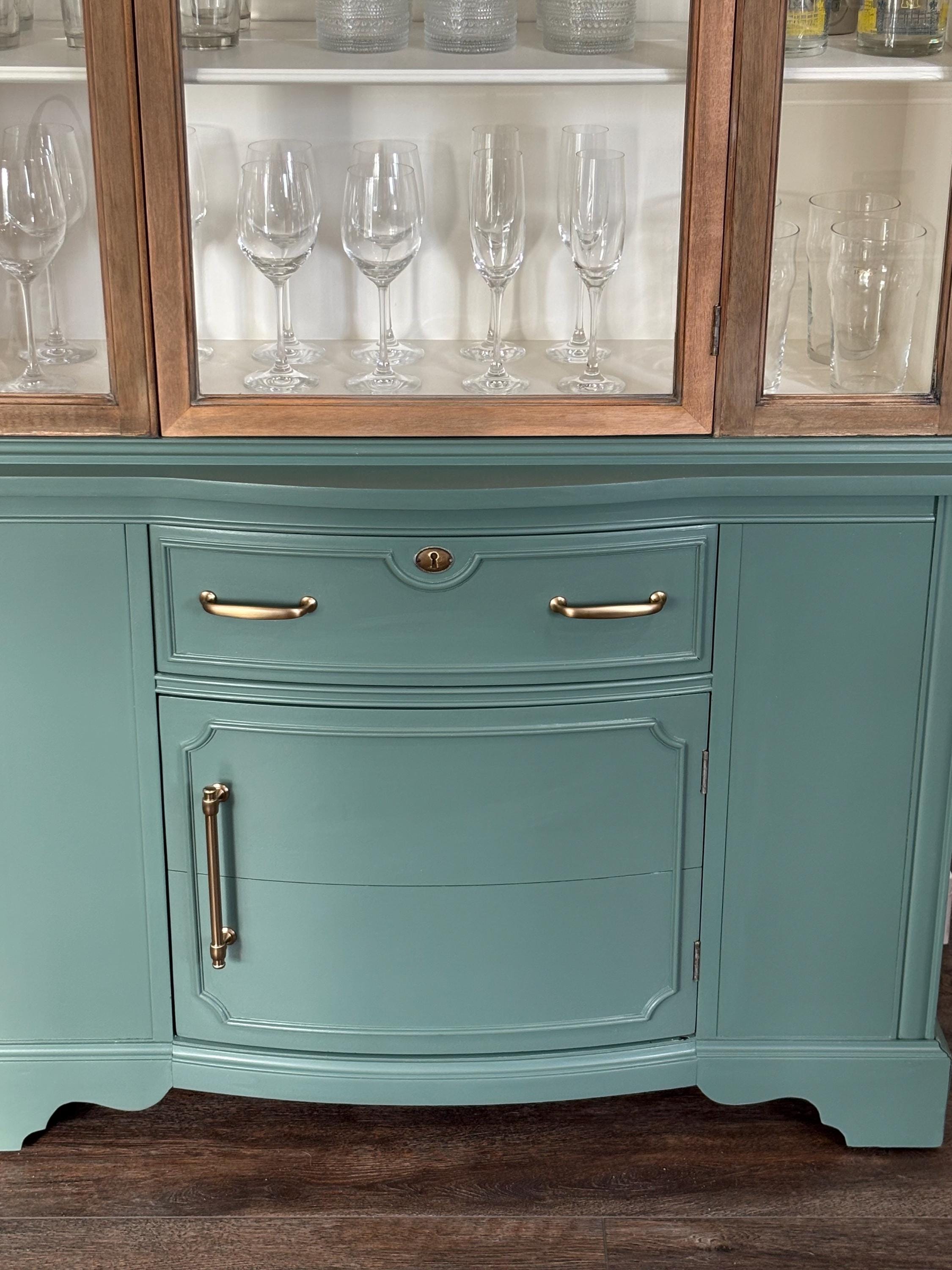 Hutch China Cabinet Bookcase Vintage Liquor Cupboard Modern Farmhouse ...