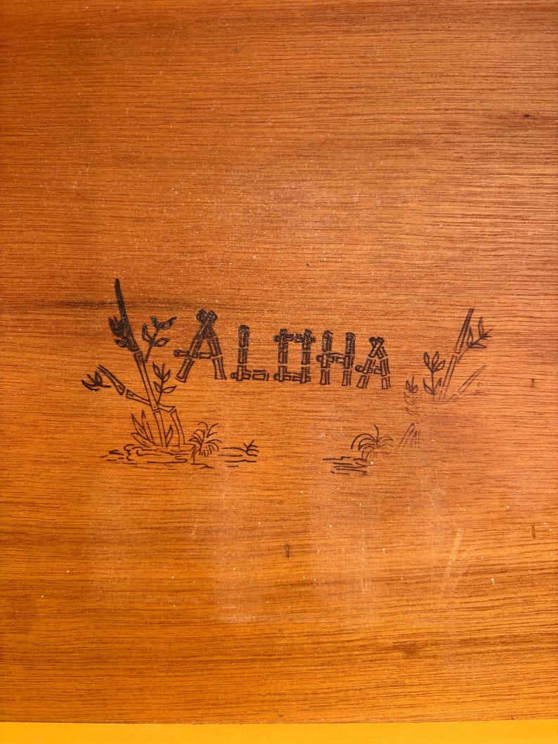 SOLD | Vintage Dixie Aloha Faux Bamboo Dresser and Nightstand ...