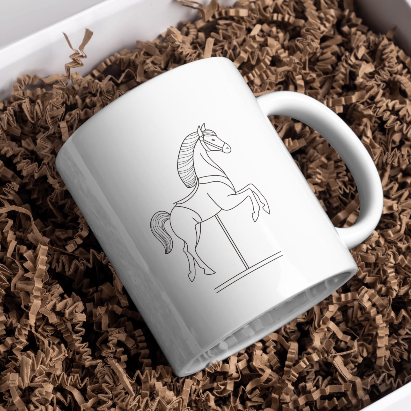 Carousel Line Art | Minimalistic Carousel | Carousel Clipart | Line Art ...