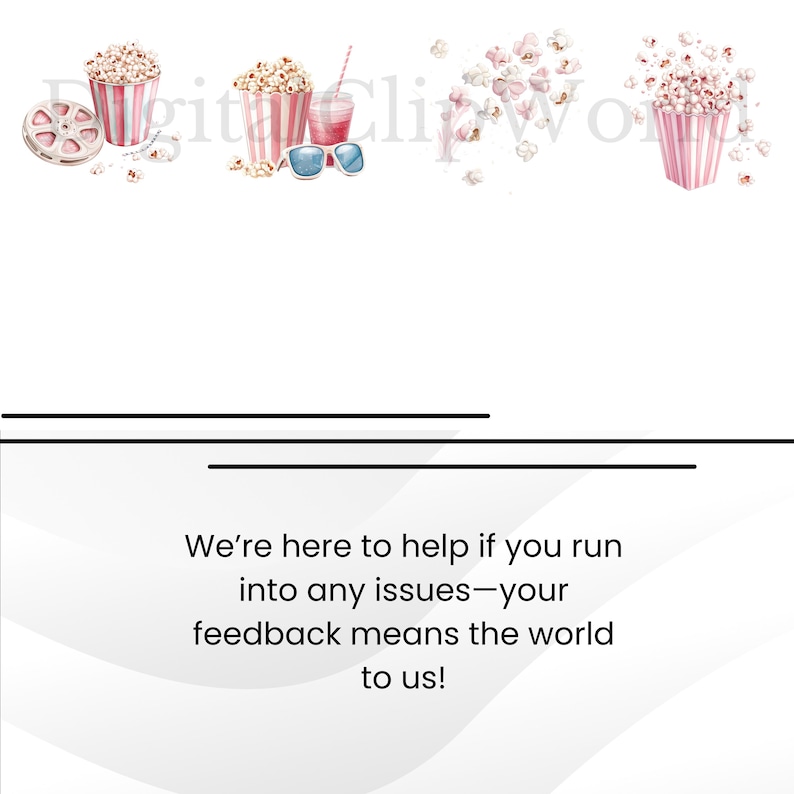 Watercolor Popcorn Clipart | Movie Night Clipart | Cinema Clipart ...