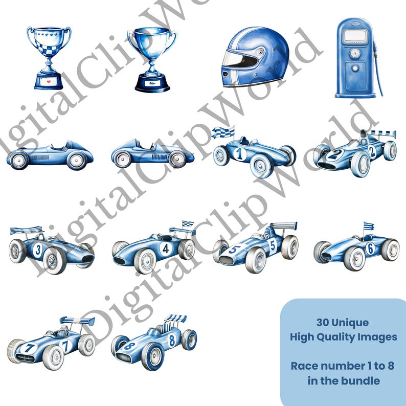 Watercolor Race Car | Its a Boy Clipart | Baby Boy Sport Cars | Race ...