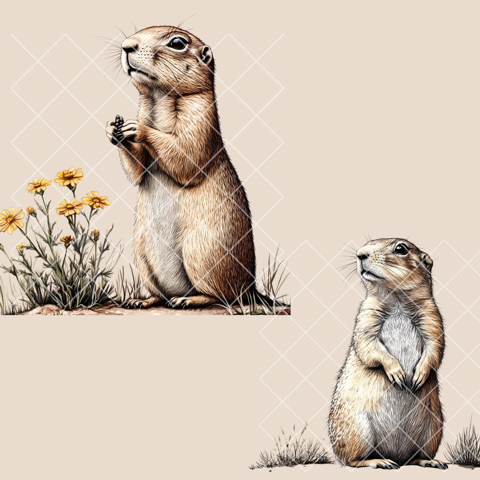 Prairie Dog Clipart | Prairie Dog Art | Prairie Dog PNG | Zoo Animal ...