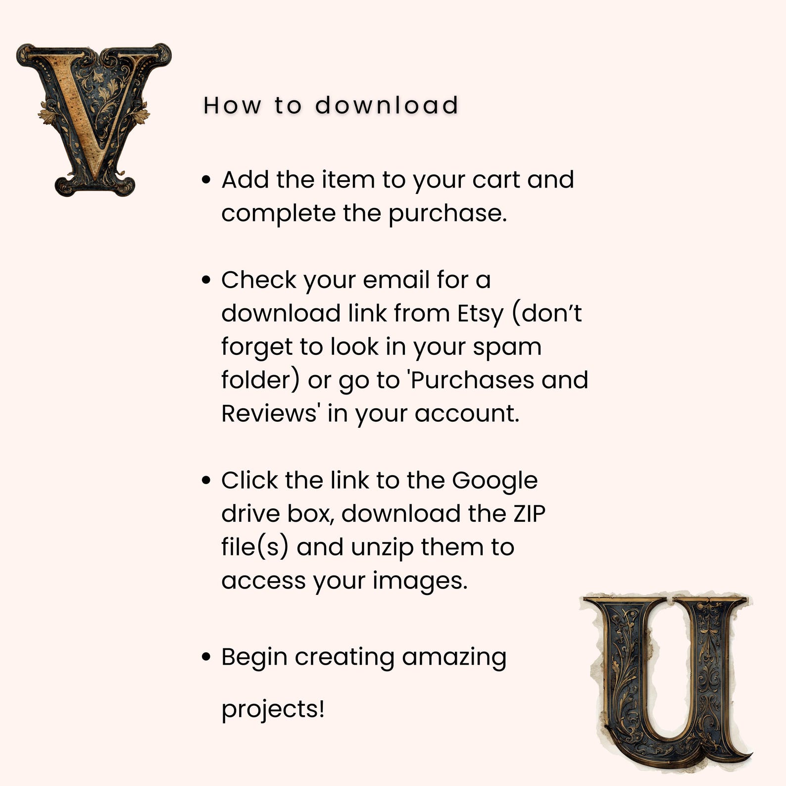 Medieval Letters Mega Bundle, Illuminated Alphabet, A-Z Letters Png ...