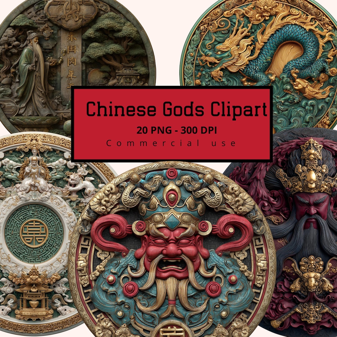 Chinese Gods Clipart, Ancient Mythological China, Fantasy Journals and ...